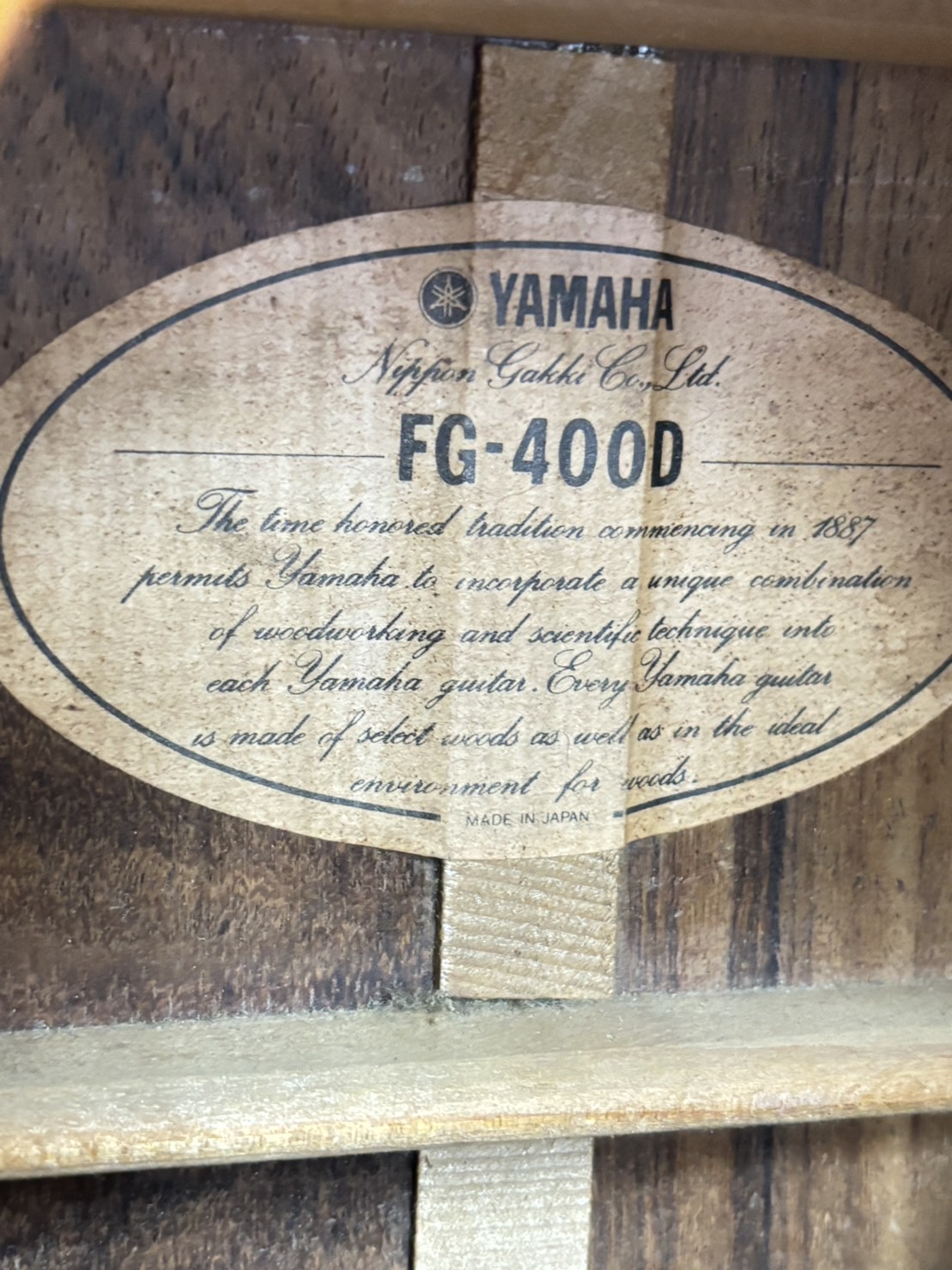 YAMAHAの中古アコースティックギター！FG-400Dの紹介！ | スタッフブログ | 難波の楽器店テイクオフ(TAKE OFF)｜楽器販売 ...